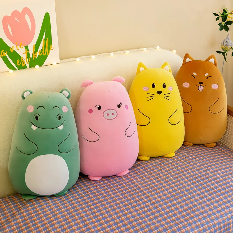 Custom Cute Stuffed Animal Rabbit Dinosaur Squish Plush Throw Pillow ...