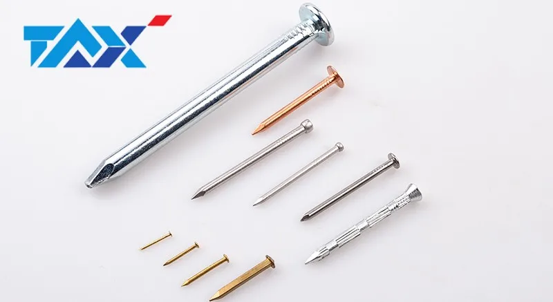 Stainless Steel Flat Head Self Tapping Threaded Steel Nail Wood Nails ...