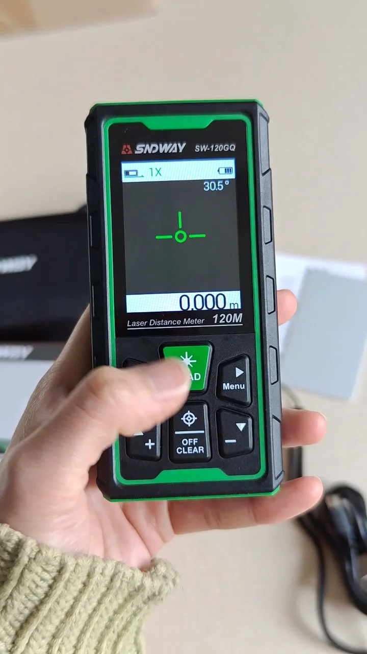 2024 Sw-150gq Sndway Outdoor Green Laser Distance Meter Multi-function Digital Laser Rangefinder ...