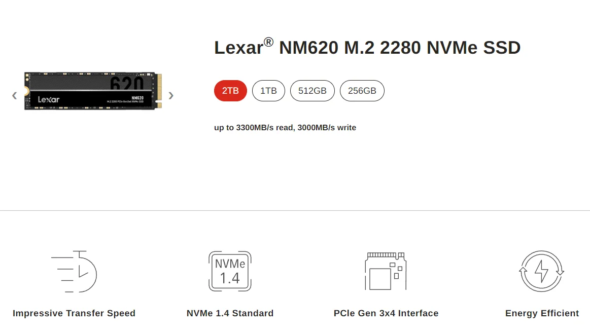 Lexar SSD 256GB to 1TB - High Performance Storage Solutions