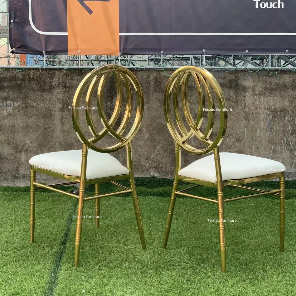 High Quality Gold Metal Stacking Phoenix Hotel Party Wedding Furniture ...