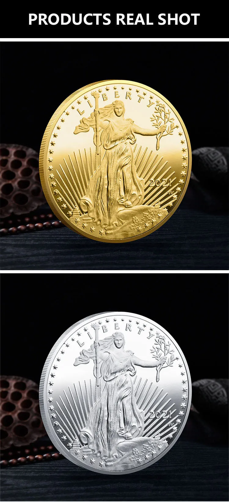 Metal Gold Coin Collection,Custom 24k Pure Gold Coins To Non Magnetic ...