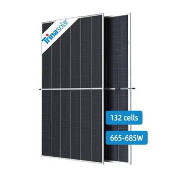 Trina Tsm-neg21c.20 Pv Module 670w 675w 680w 685w 690w 695w N-type Bifacial Monocrystalline ...