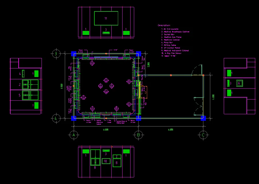 Surgical Ot Room System with Laminar Flow - AMBER OT ROOM01