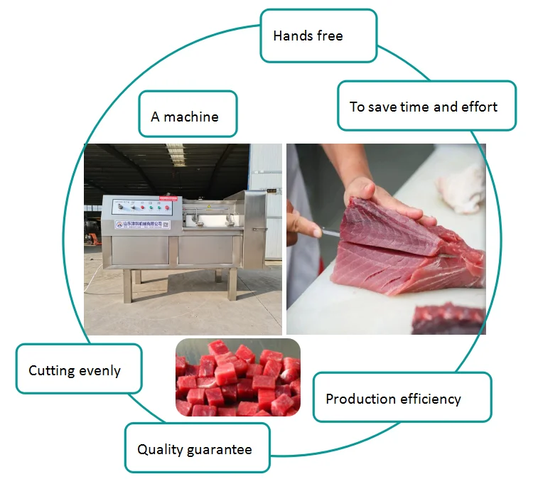 Commercial Multi-functional Beef Dicing Machine Automatic Pork Belly ...