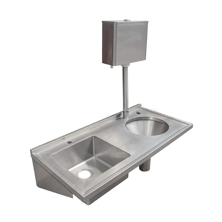 Wall Hung Sluice Sink - Stainless Steel Hospital Wash Basin