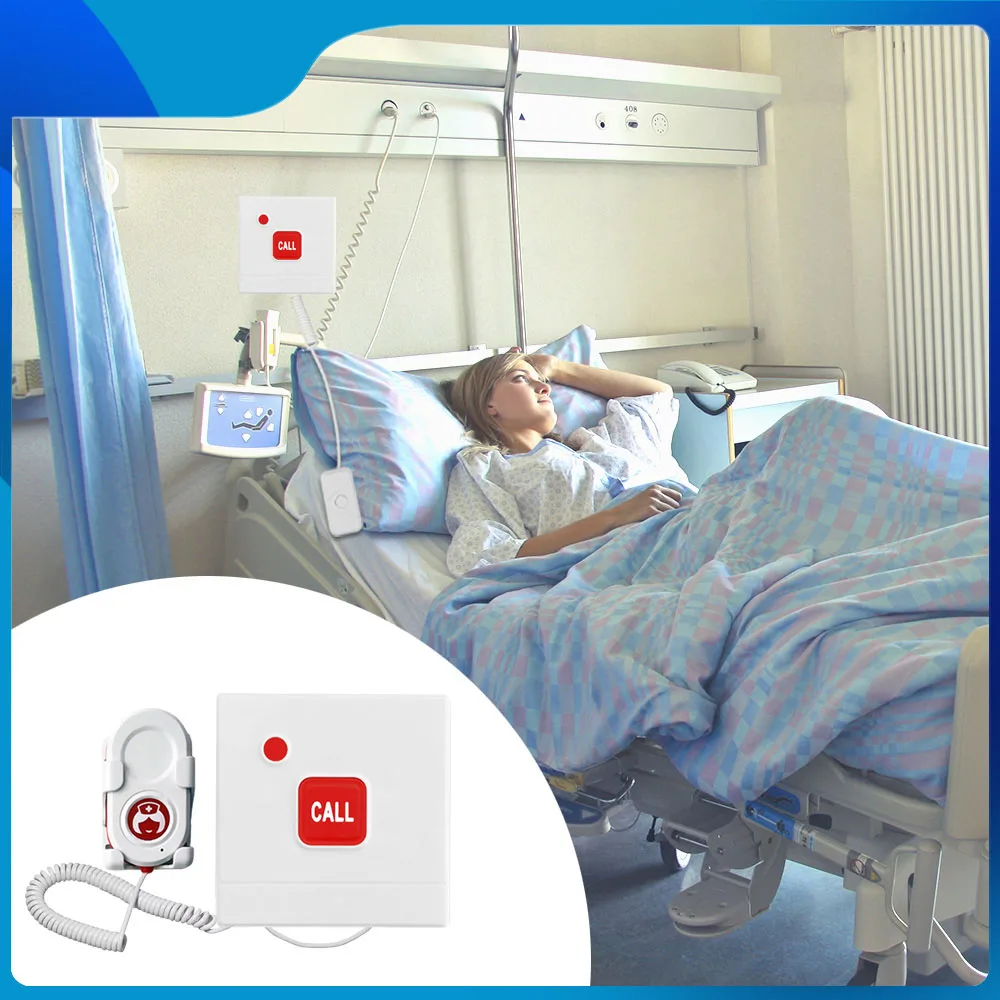 Wireless Nurse Patient Elderly Emergency Calling System Hand Call Bell ...
