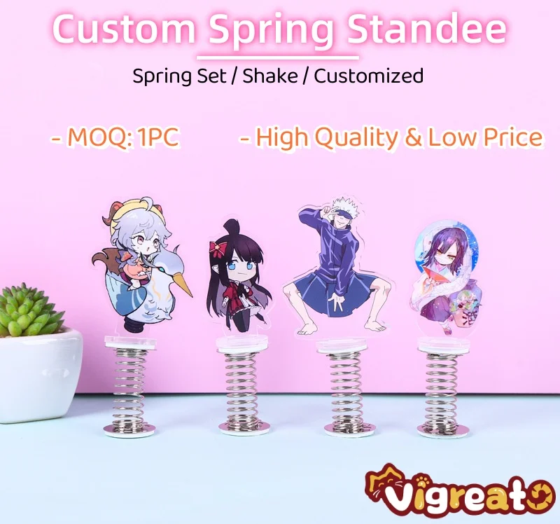 Standee Decor Car Table Acrylic Custom Spring Standee Anime Shake ...