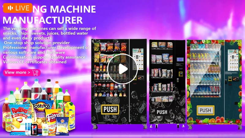 Anti-theft snack and beverage vending machine with canopy Product Show ...