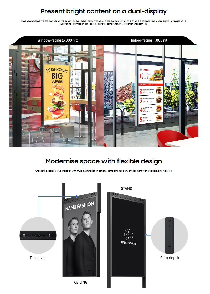 Advertising Screens Window Display Signage - Buy Window Display ...