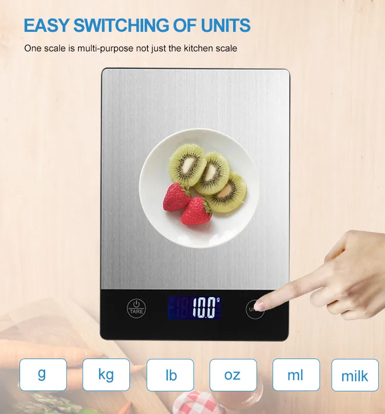 Stainless Steel Multifunction Scale for Cooking Measures