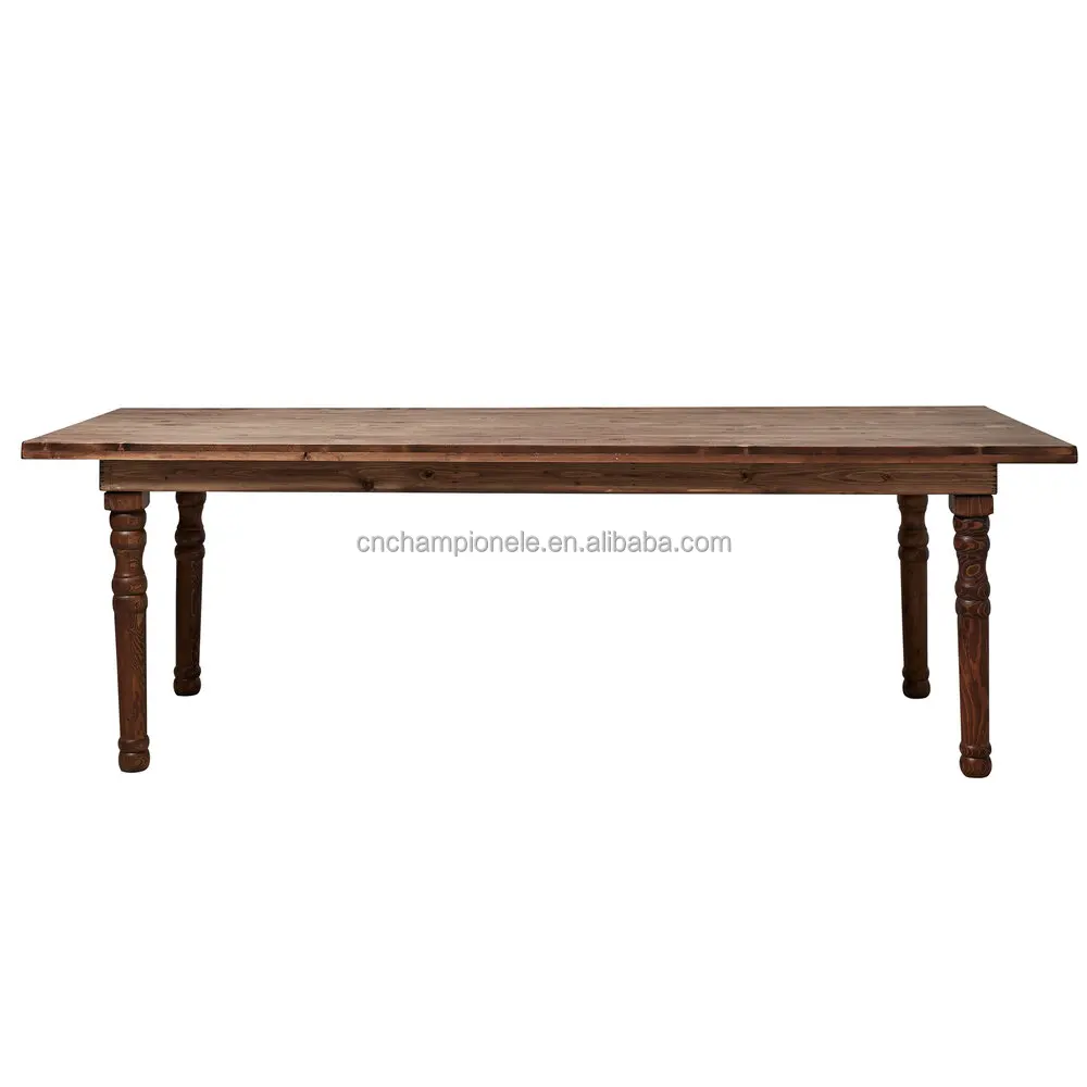 Walnut Rectangle Wooden Antique Dining Table Indoor Use Restaurant Party Dining Table - Buy Wood ...
