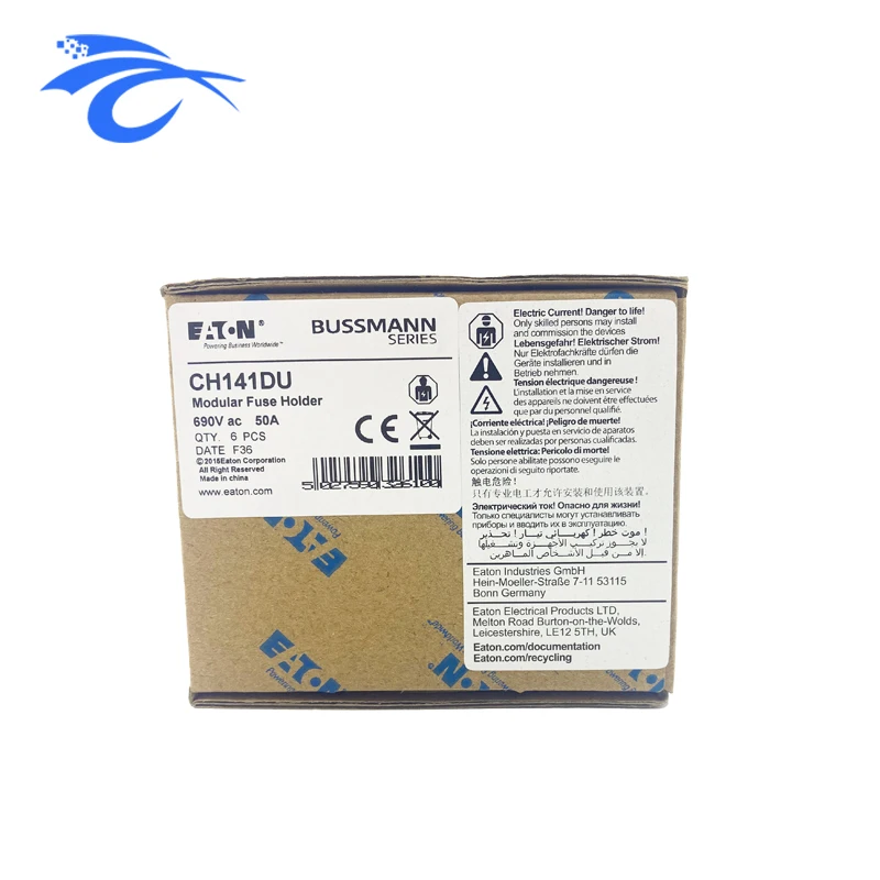 New 14x51mm Cylindrical Modular Fuse Box Bussmann Fuse Holder Ch143du ...