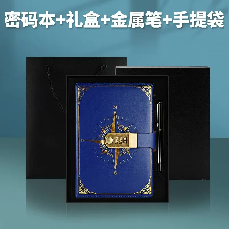 Wholesale A5 200Page Retro Password Book with Lock and Pen Diary ...