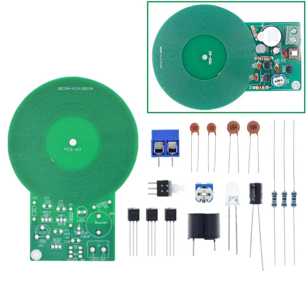 금속 탐지기 키트 전자 키트 Dc 3v-5v 60mm 비접촉 센서 보드 모듈 Diy 전자 부품 금속 탐지기 Diy 키트 ...