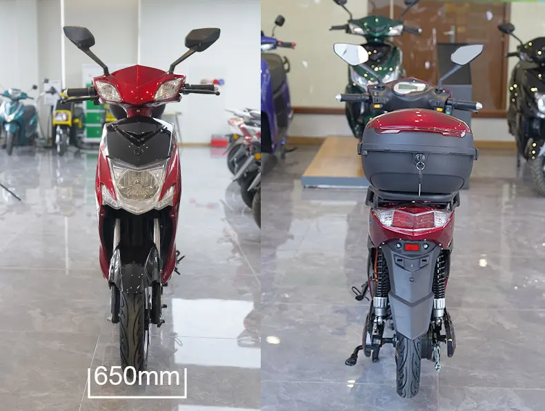 CKD CBU 10inch Safety Electric Motorcycle 600W/800W 40-45km/h Speed ...