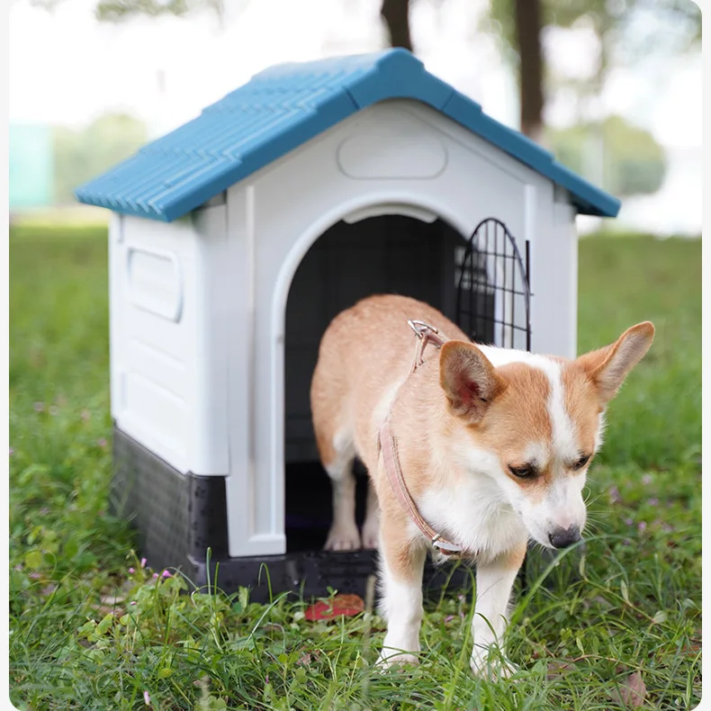 Disassembled Waterproof Ventilated Plastic Dog House Outdoor Kennel ...