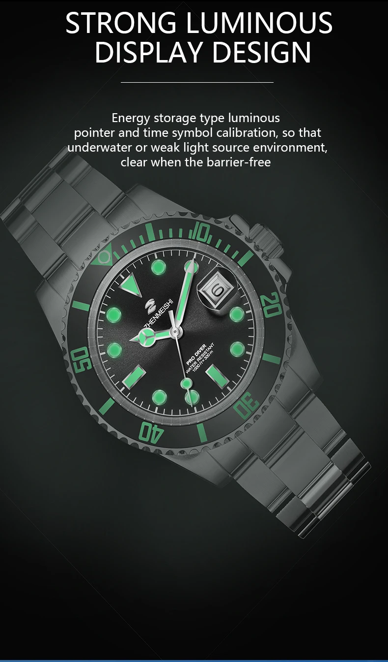 Custom Design Automatic Watches - Mechanical Gold 316 Stainless Steel ...