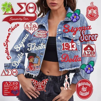 Iron On Greek Red Sorority Designs Patches Custom Dst Fraternity Intl Soror 1913 Embroidered ...