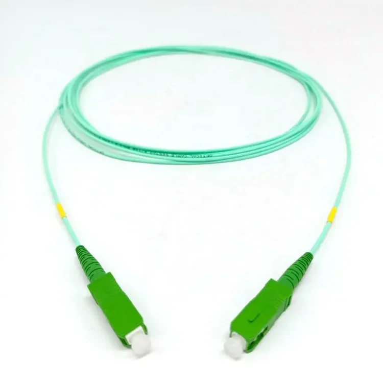 Fiber Optic Patch Cord Cable Yellow Tip Clear Garter Sc/apc-sc/apc ...