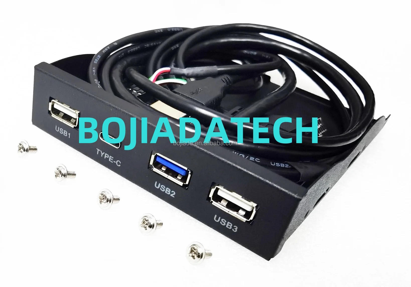 3.5" Desktop Front Panel With 2 X USB 2.0 & 1 USB 3.0 + 1 Type-C ...