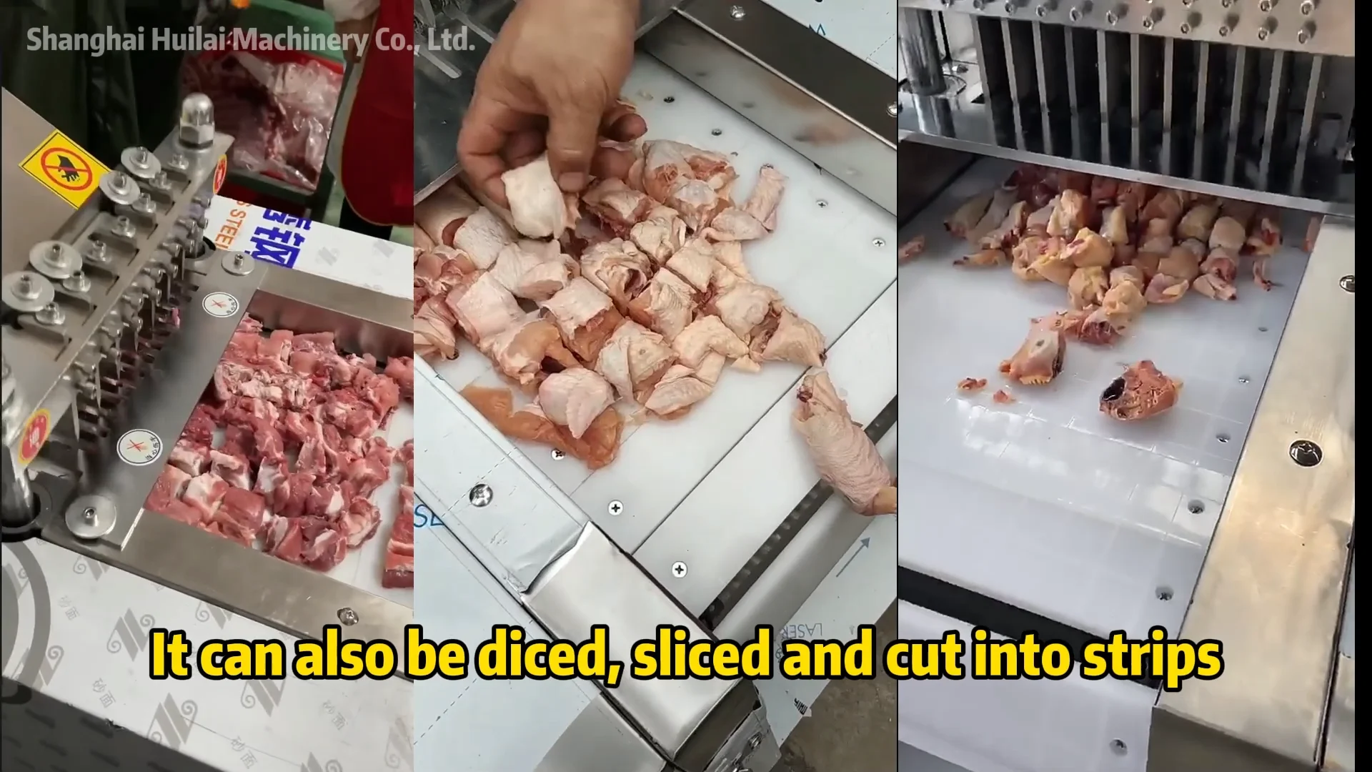 Ce Approved Frozen Meat Cutter Chicken Cube Cutter Machine Fish Dicing ...