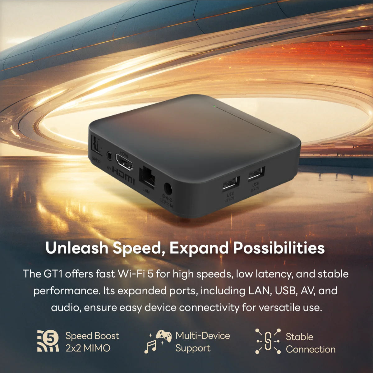ELEBAO GT1 Google Certified TV Box - 4K Android Experience