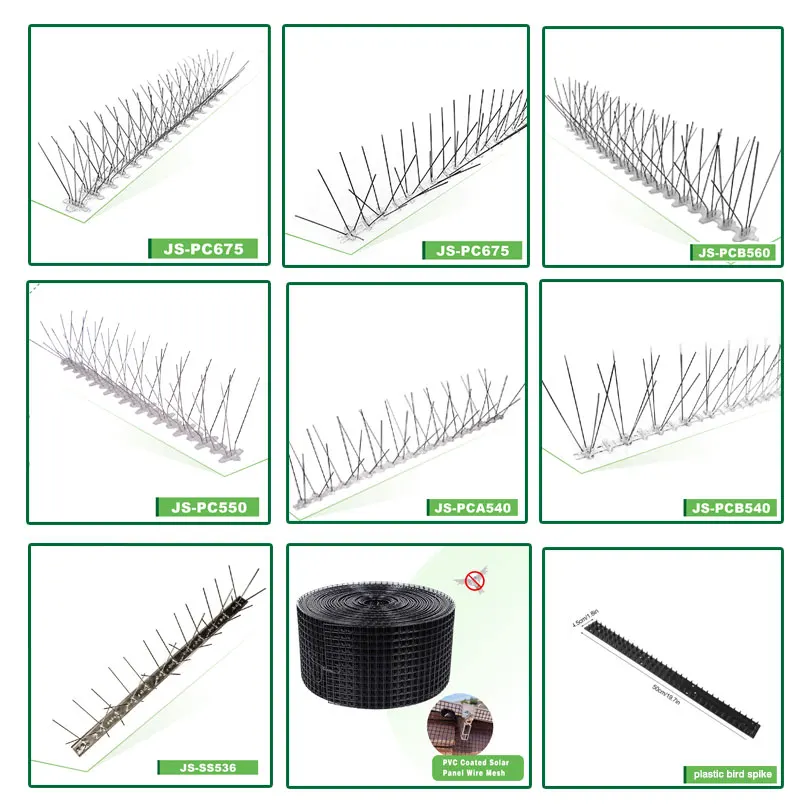 UV Resistant PC & Stainless Steel Anti-Bird Deterrent Bird Spikes-Eco ...