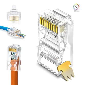 Rg45 Network Cable Utp Rj45 Rg45 Ethernet Rj45 Pass Through 8p8c ...