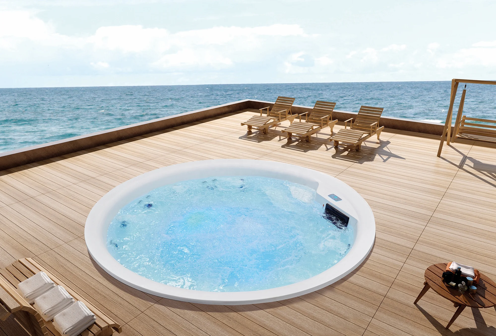 Mexda 3.5 Meters Round Shape Hydro Outdoor Swimming Pool Spa Ws-p001 ...