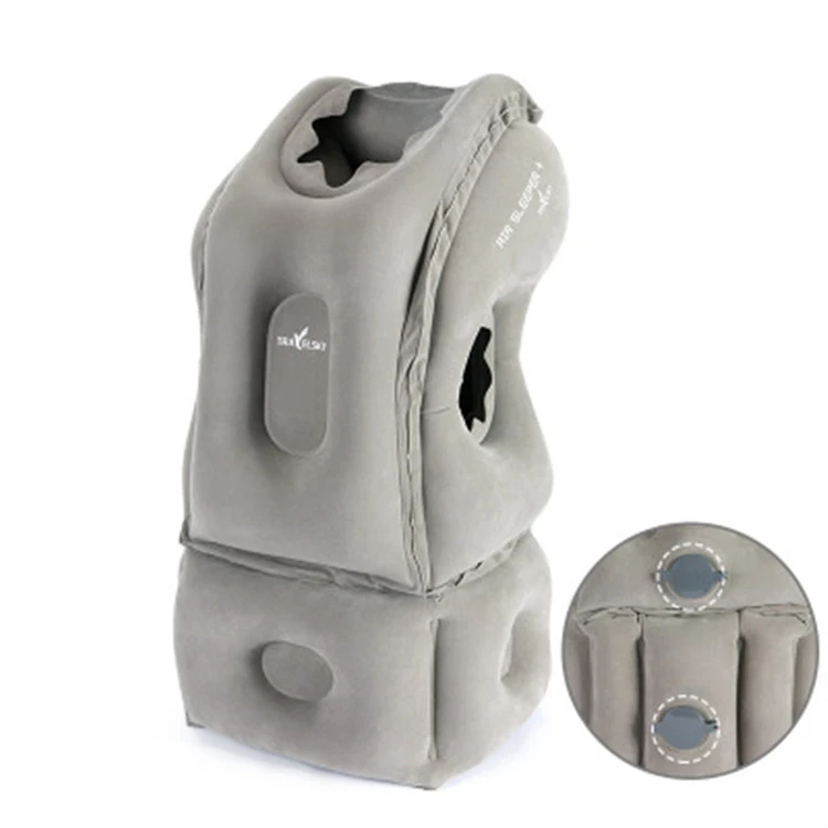 Travelsky Airplane PVC Flocking Adjustable Inflatable Travel Neck ...