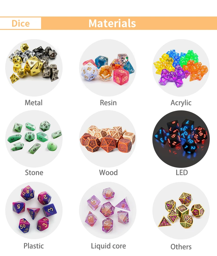 Sg Craft Gemstone Dice Dnd Rpg Gem Metal Polyhedral Obsidian Black ...