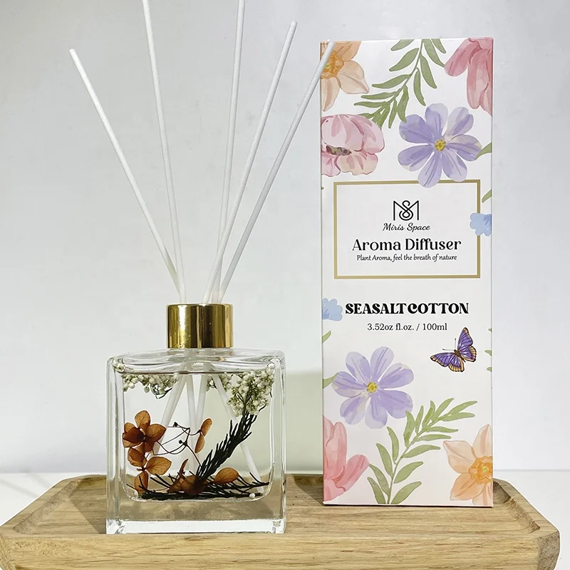 Brown Perfume Reed Aroma Diffuser Glass Bottle Reed Fragrance Diffuser ...