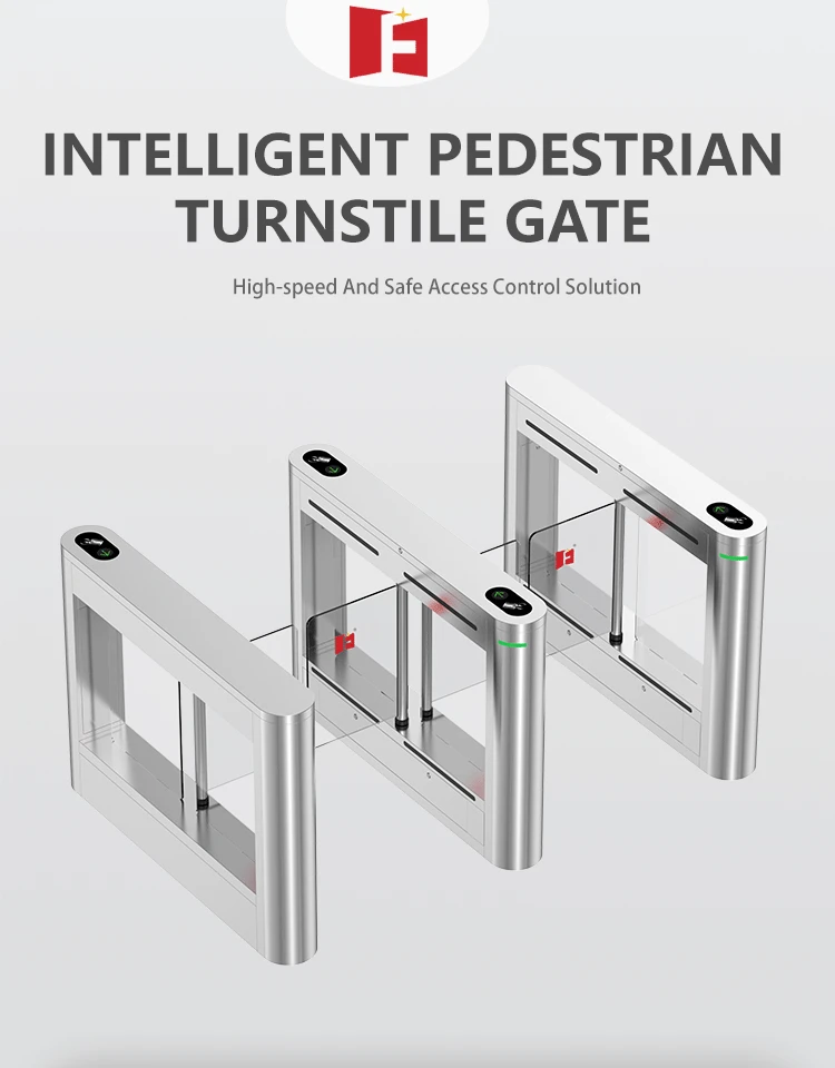 Customized Stainless Steel Access Control System Swing Barrier ...