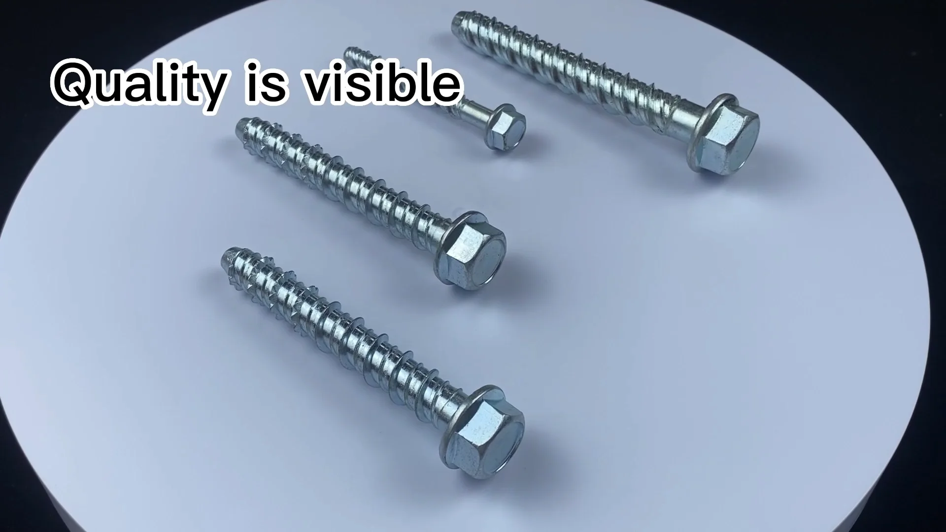 Hexagonal Concrete Screws Carbon Steel Zinc-plated Concrete Screws M7 ...