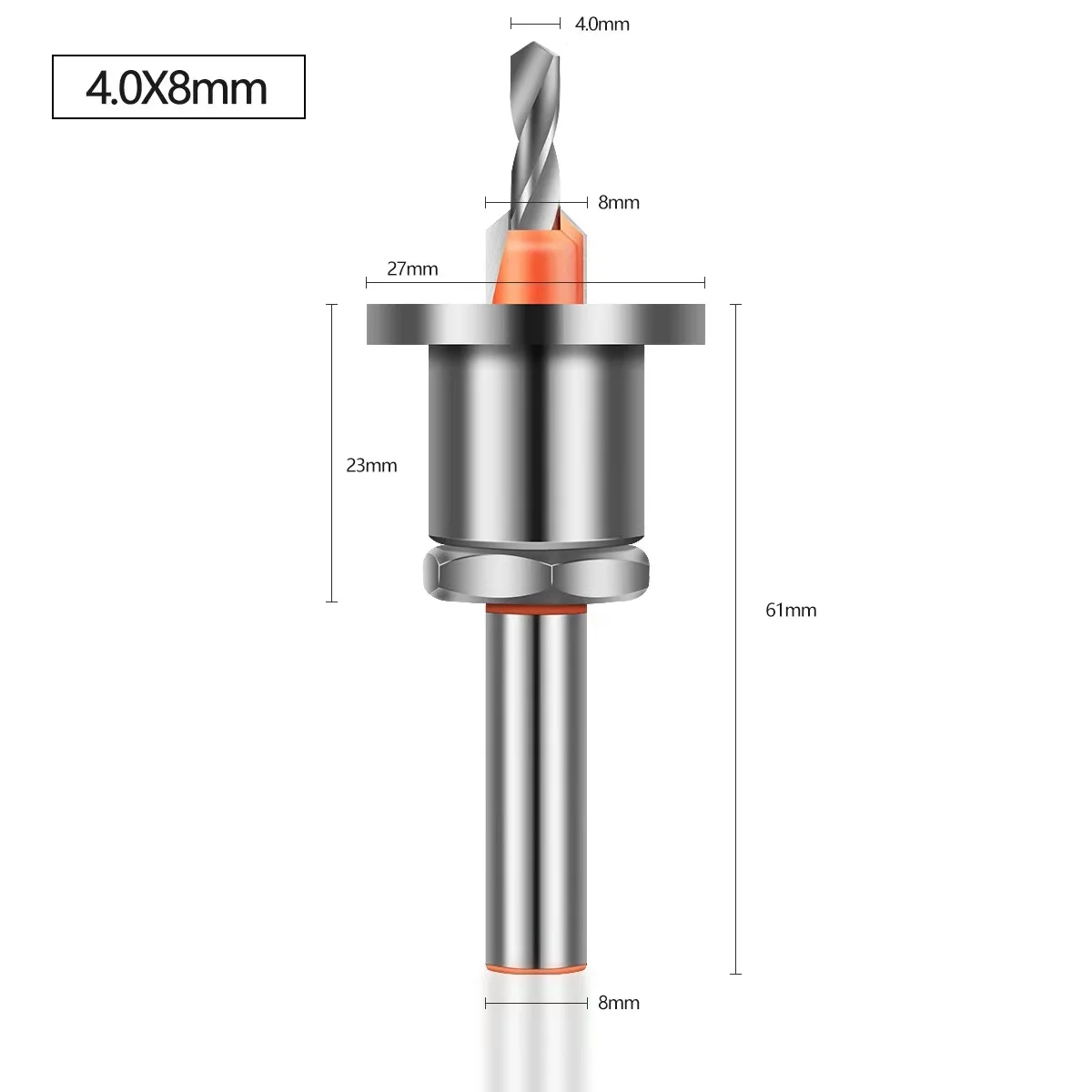 Tct Countersink Drill With Stopper Alloy Head Conical Step Drill With ...