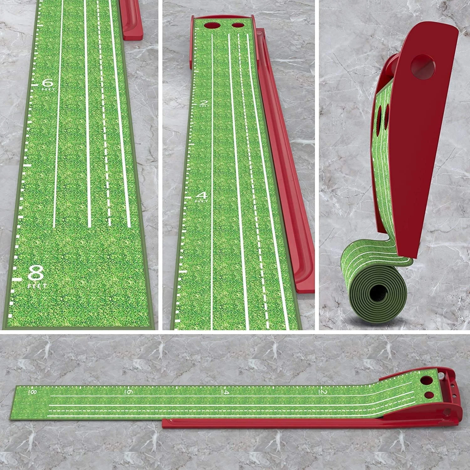 New Arrival Golf Putting Trainer Velvet Solid Wood Putting Training ...