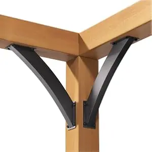 Heavy Duty 45° Angle Support Bracket for Gazebos, Decks, Porch, and ...