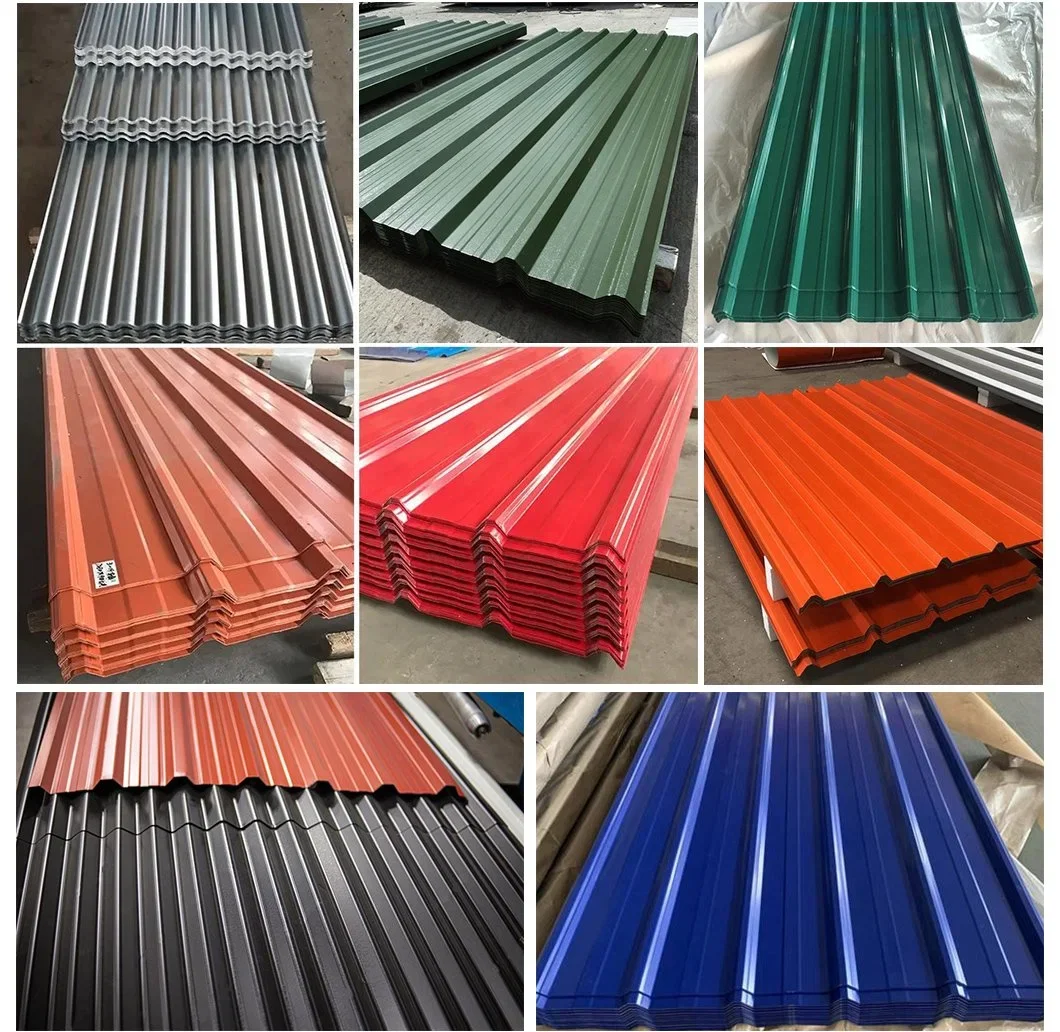 Metal Building Material Corrugated Prepainted Color Roof Tiles Price ...