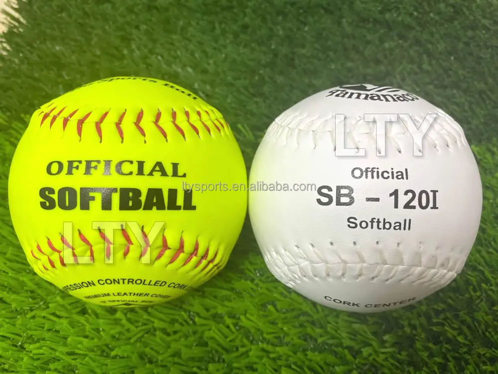 Wholesale Custom Logo Professional Standard Softball Balls Yellow Pu ...
