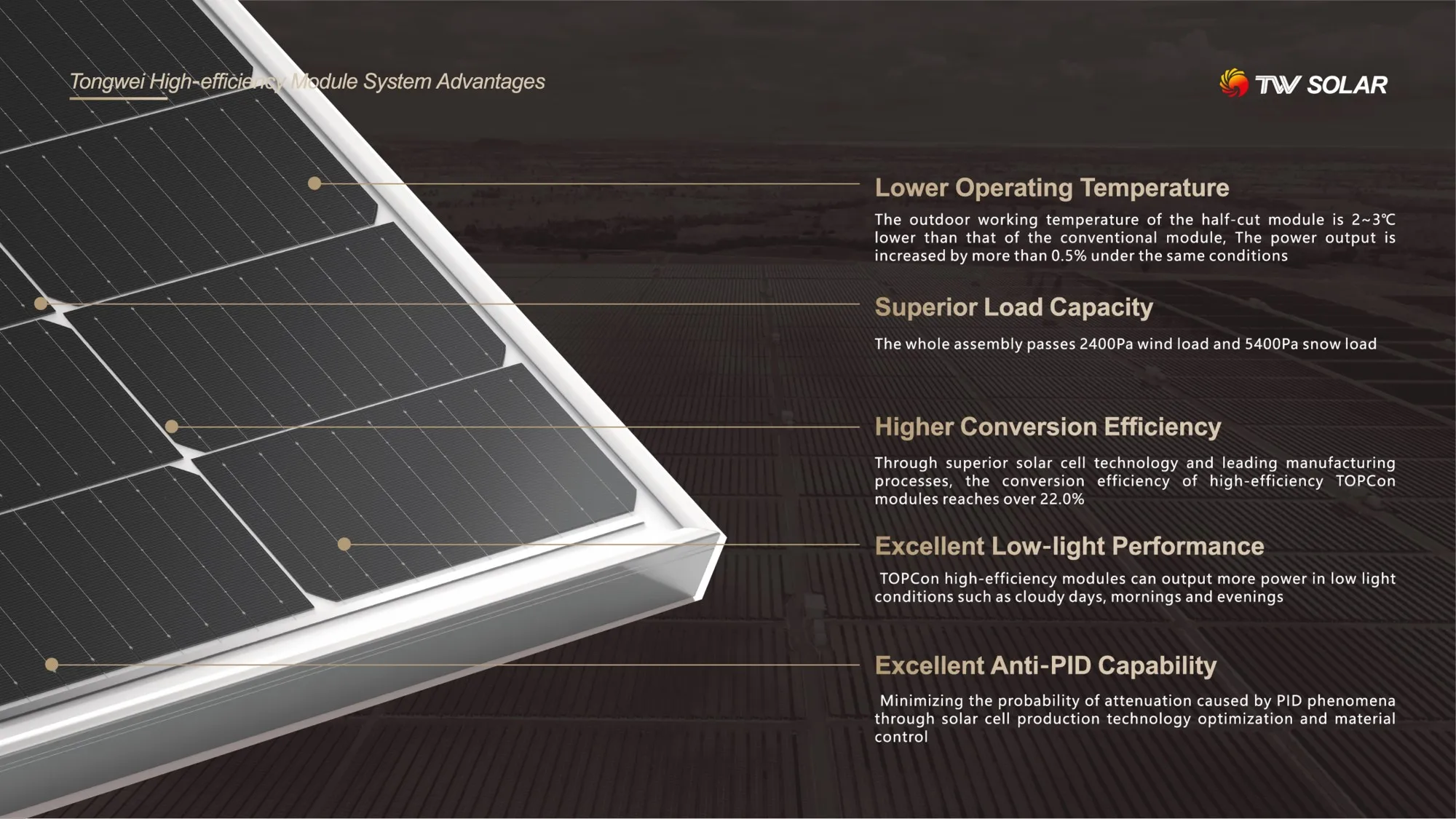 Tongwei Tw N Type 410w 415w 430w 435w 490w 545w 550w 560w 575w 580w Monofacial Full Black ...