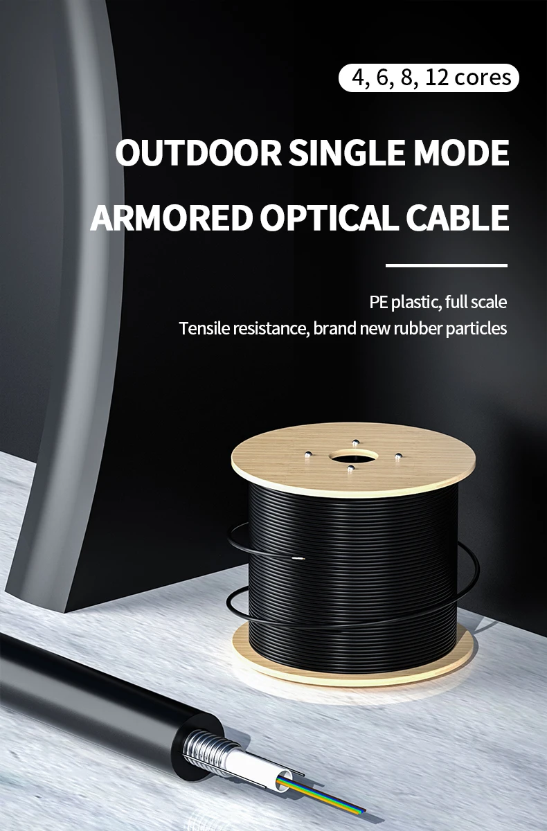 4 Core Single Mode Fiber Optic Cable - Outdoor GYXTW-4B1