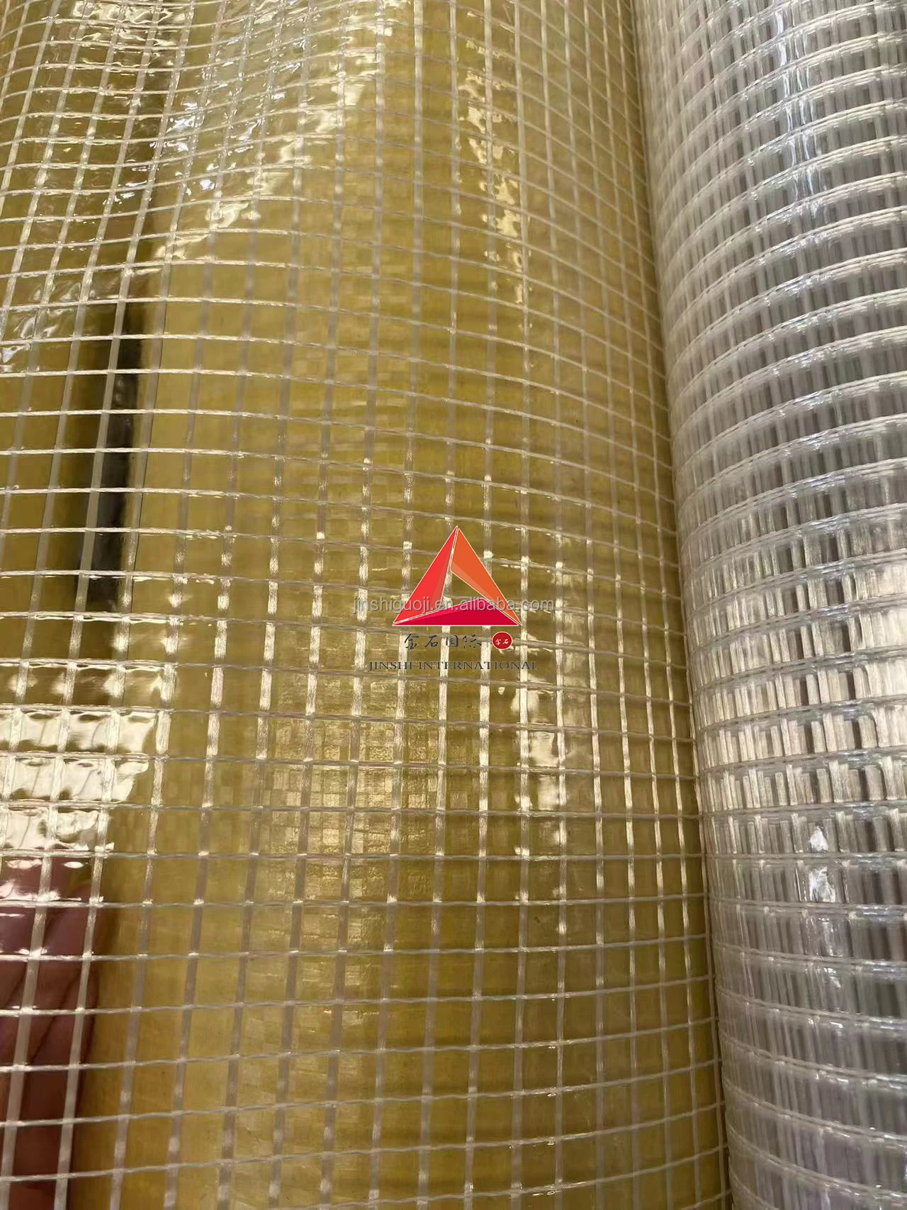 Jinshi Customizable Gsm Pvc Clear White Transparent Mesh Tarp Tarpaulin ...