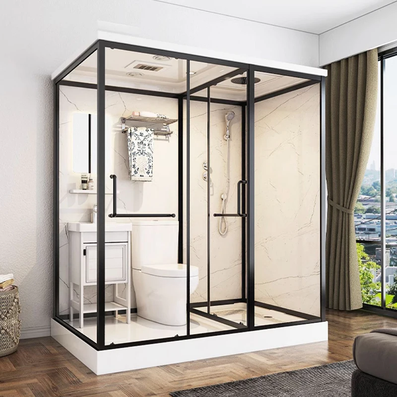 Luxury portable toilet and shower room Prefab bathroom pods Modular ...