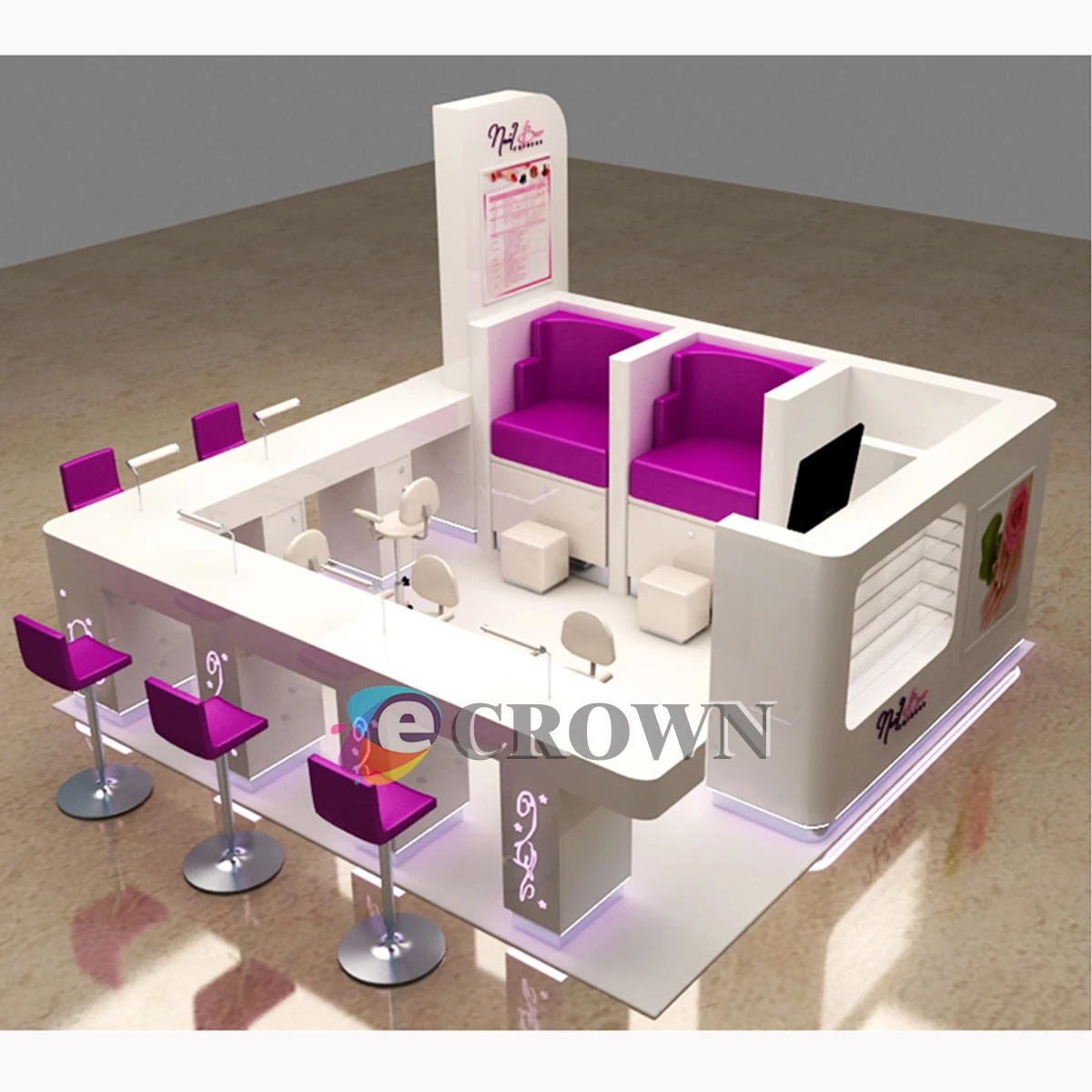 Kiosk Design Display Manicure Shop Design Shop Design Kiosk Decoration ...