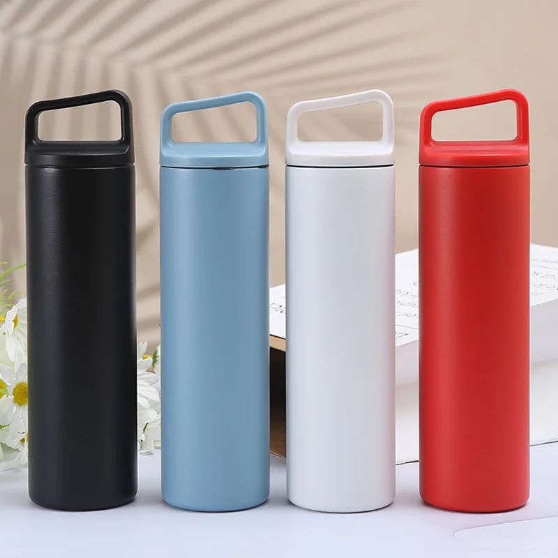 NEW Model 480ml/600ml Double Wall Stainless Steel Insulated Vacuum Flask Water Bottle with ...