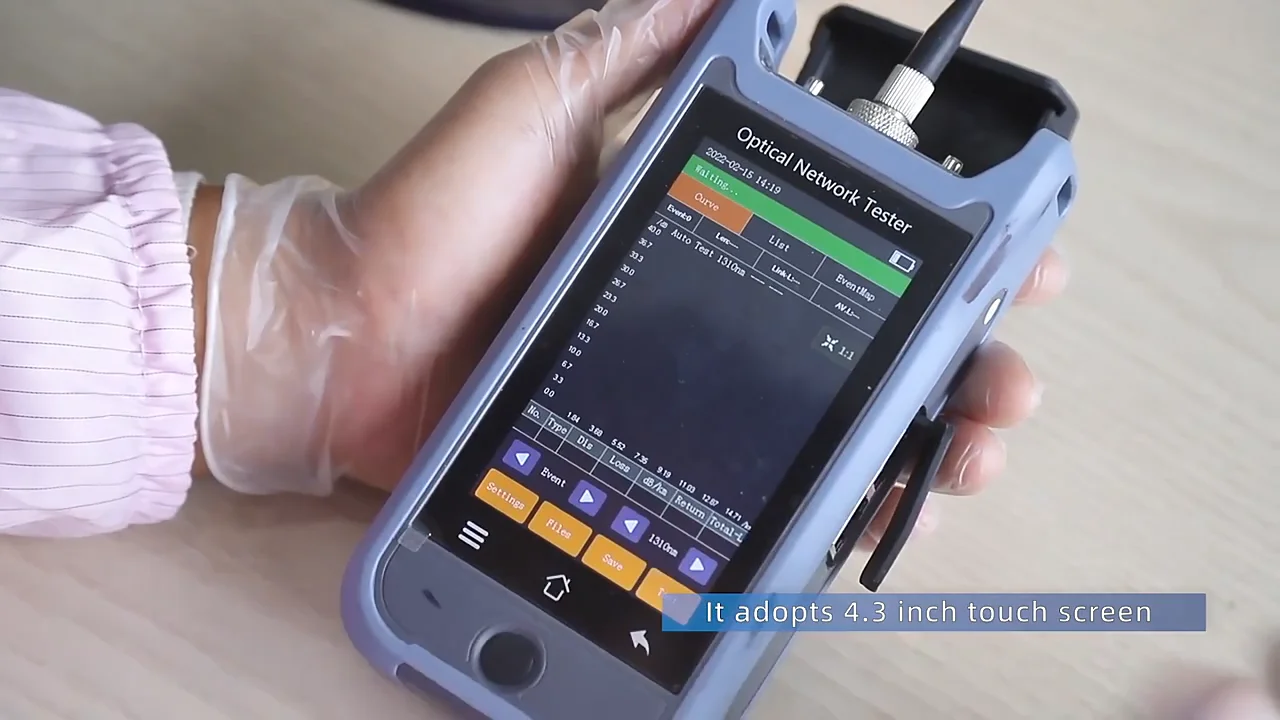 12 In 1 100km Mini Otdr 1310/1550nm 26/24db Fiber Optic Reflectometer ...