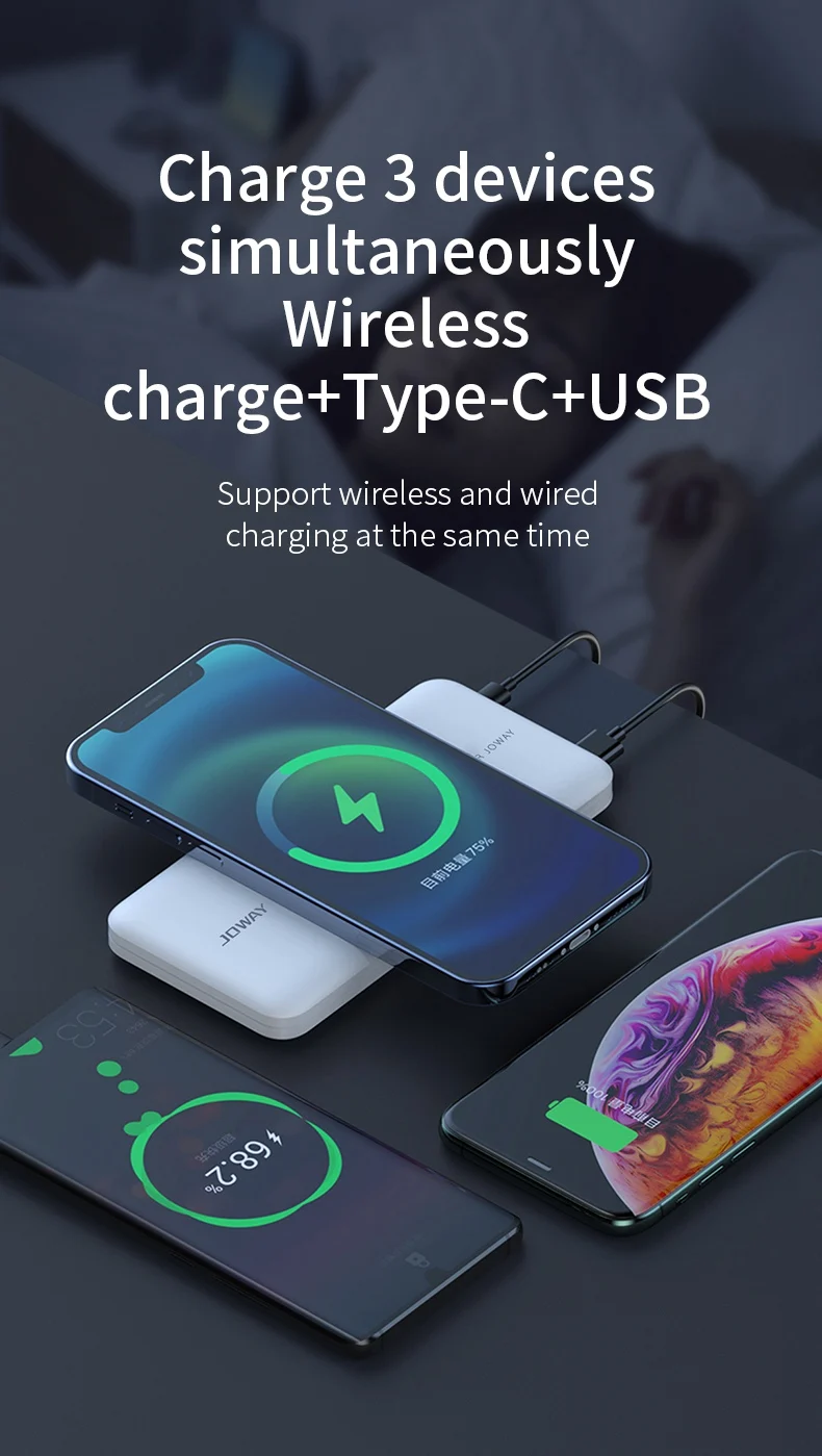 Alibaba.com: JOWAY Power Bank 10000mAh 15W Max Fast Charging, Wireless ...