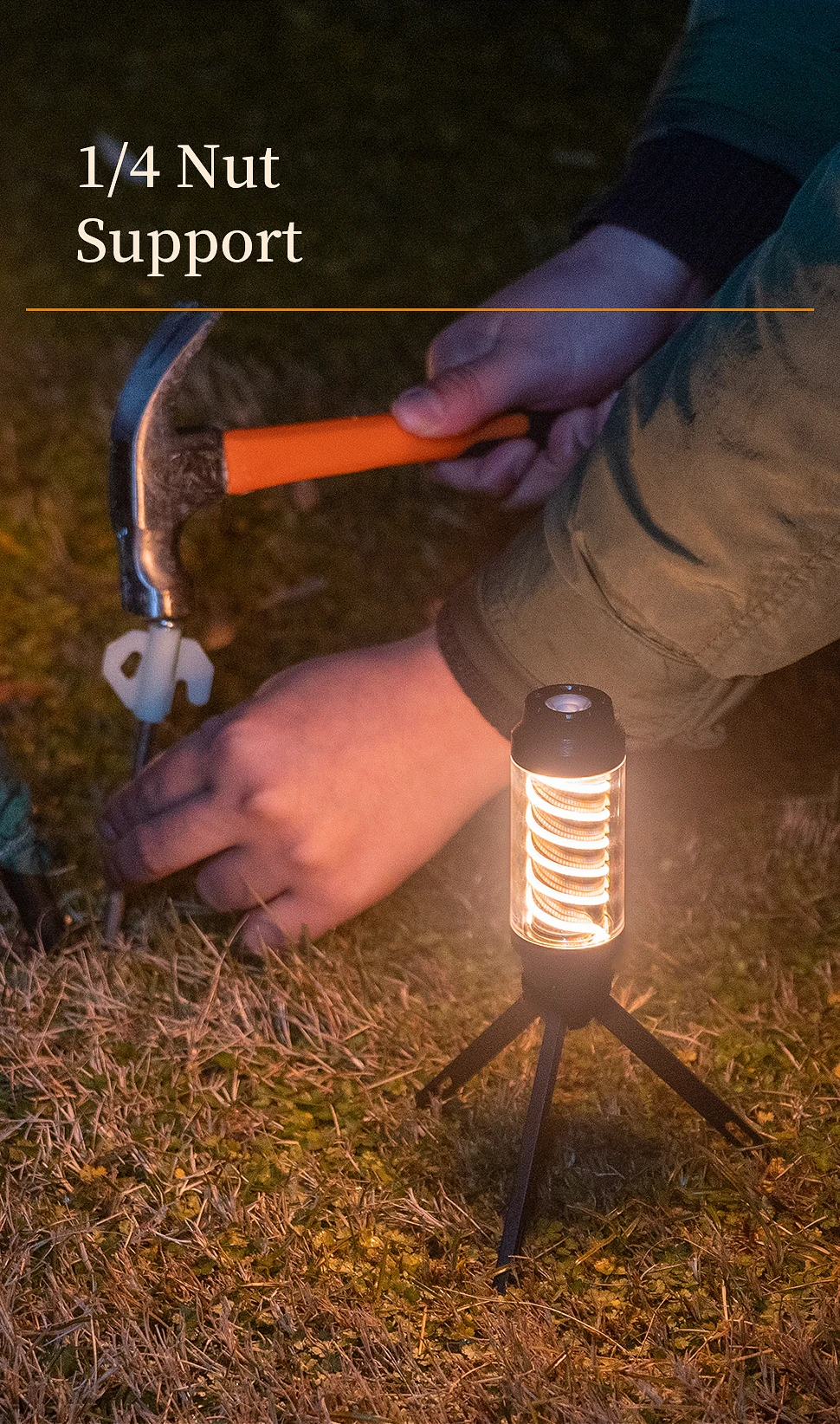 Outdoor Rechargeable LED Camping Lantern - Waterproof Tactical Camping ...