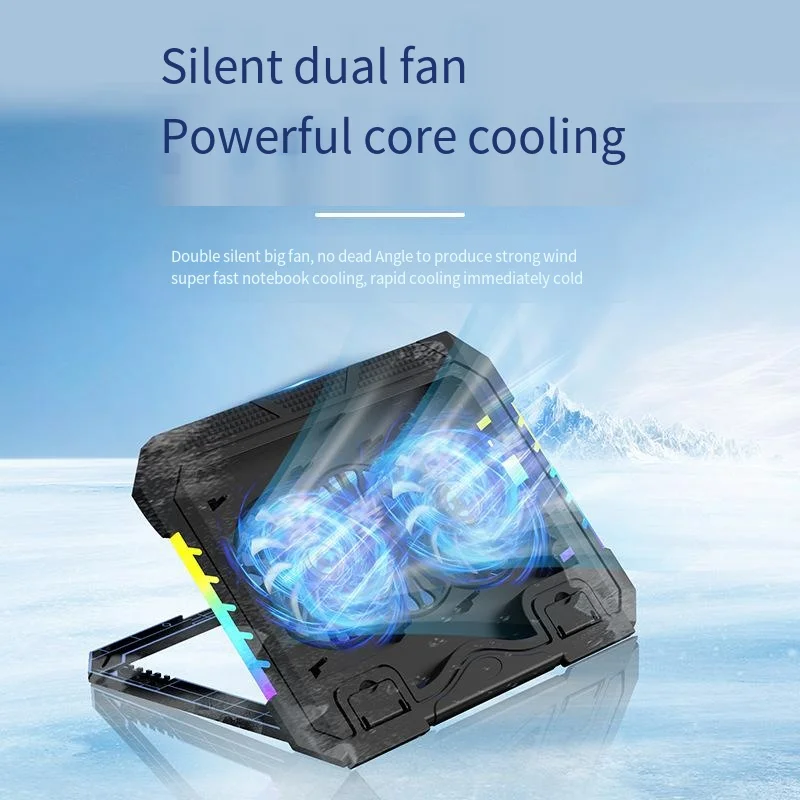 MIYUE Foldable Dual Fan Cooler - Ideal for Laptop Cooling